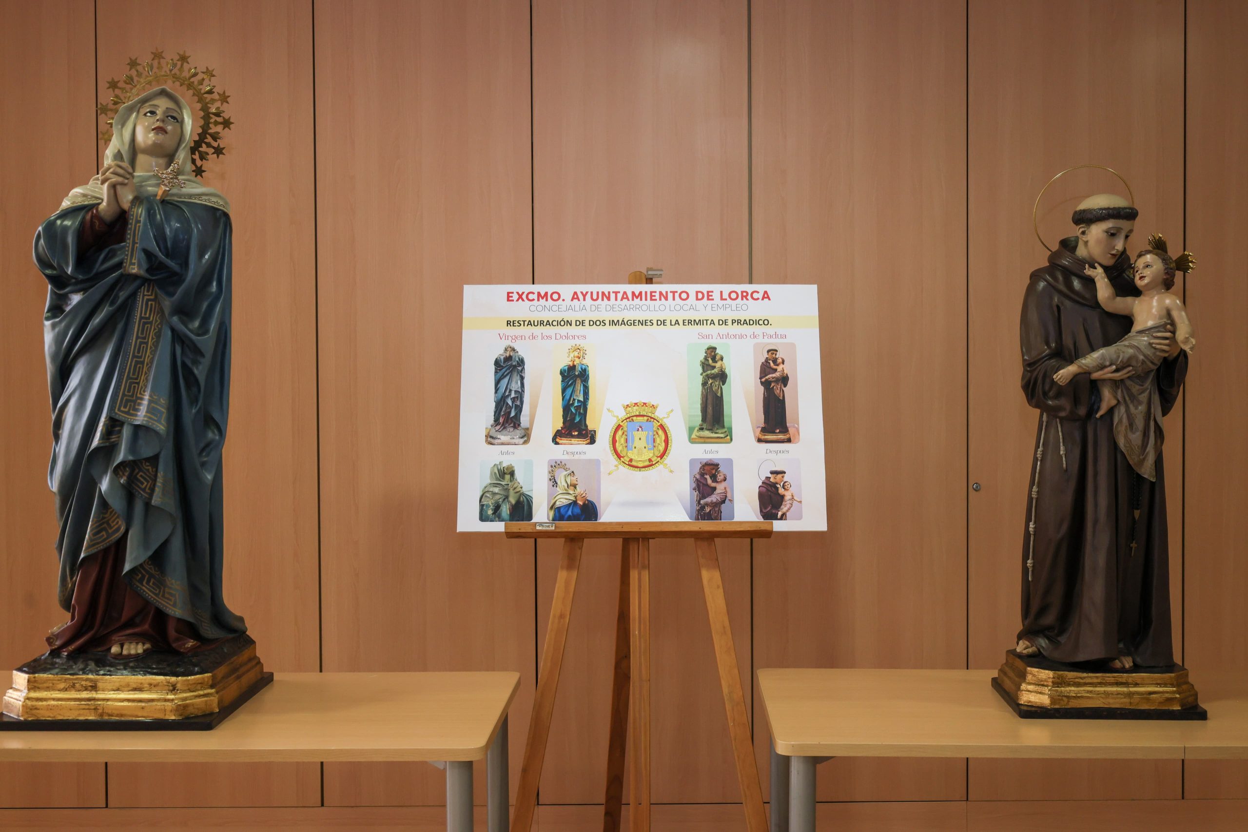 El Taller de Restauración Municipal recupera las imágenes de la Virgen ...